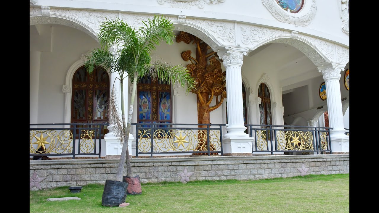 beautiful construction of church in karunapuram - YouTube