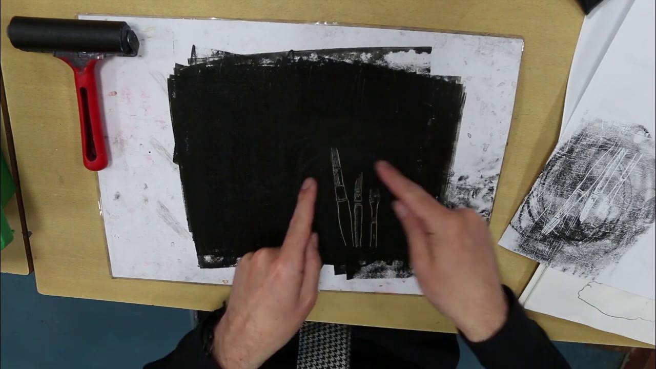 How to create a Monoprint - YouTube