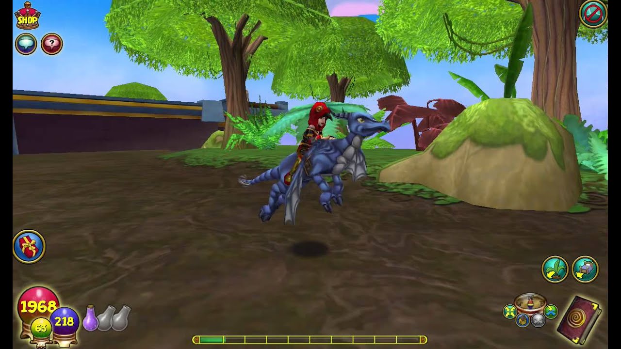 Wizard101 Mount Review: Blue Dragon - YouTube