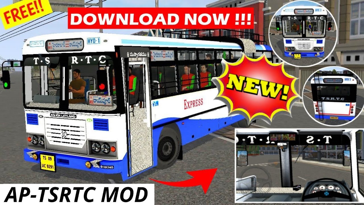 New AP-TSRTC MOD by CJ Project for BUSSID - YouTube