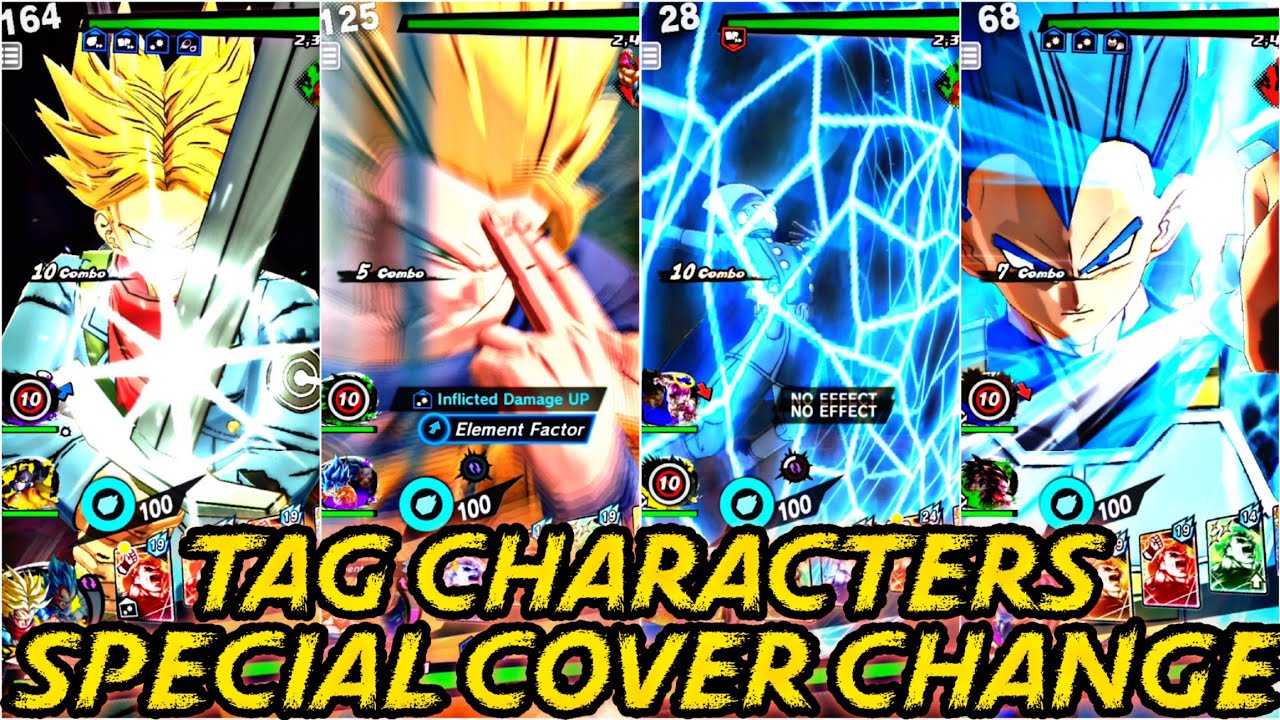 ALL TAGS CHARACTERS SPECIAL COVER CHANGE ANIMATIONS 🔥 IN DRAGON BALL ...