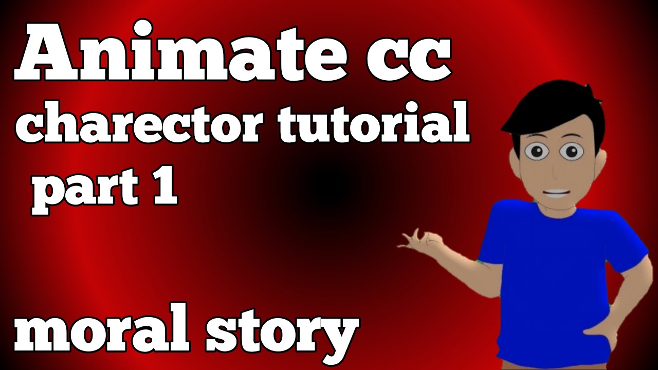 How to make charector in animate cc || animate cc moral story tuorial ...