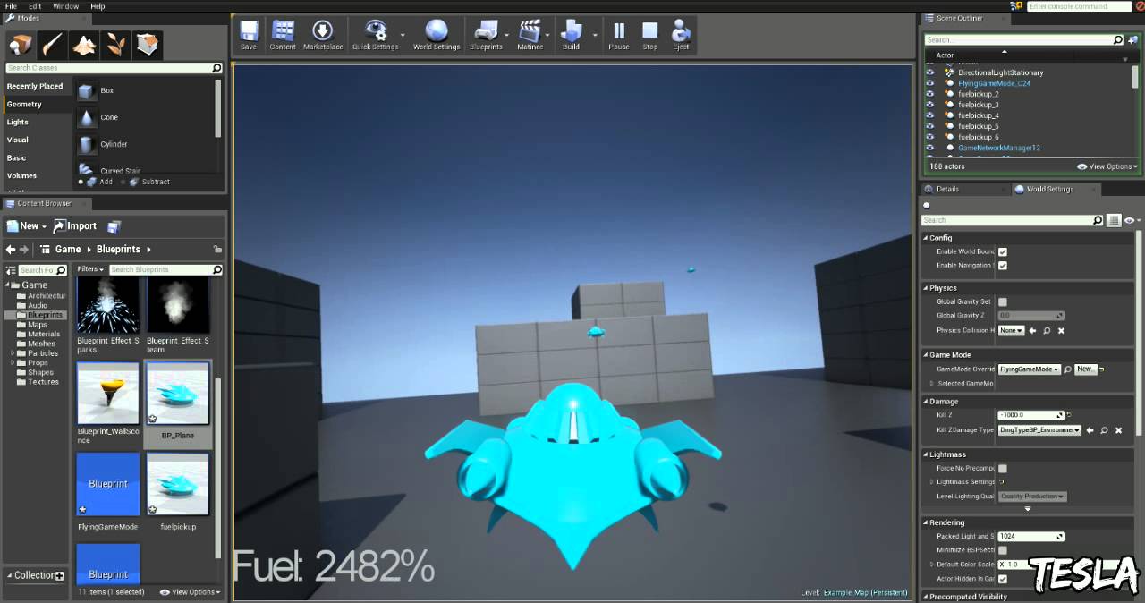 Unreal Engine 4.1 - Fuel System Example - YouTube