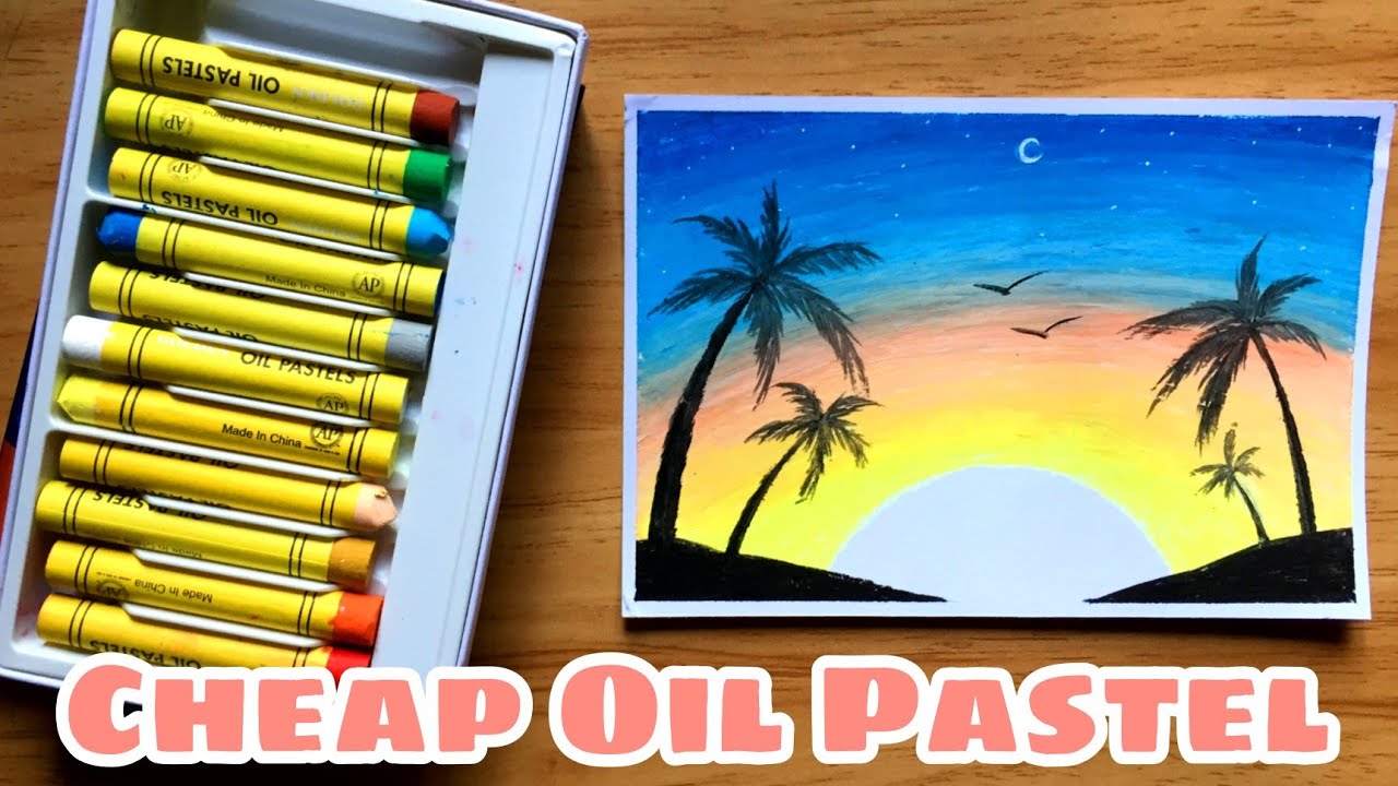 How to Draw Easy Sunrise Scenery for Beginners / Step by step tutorial ...