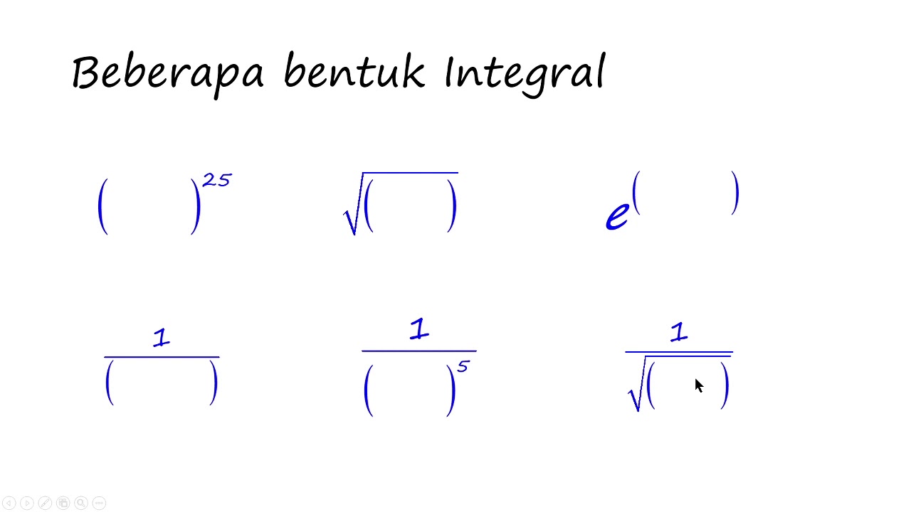 Kalkulus: Penyelesaian Integral Metode Substitusi - YouTube