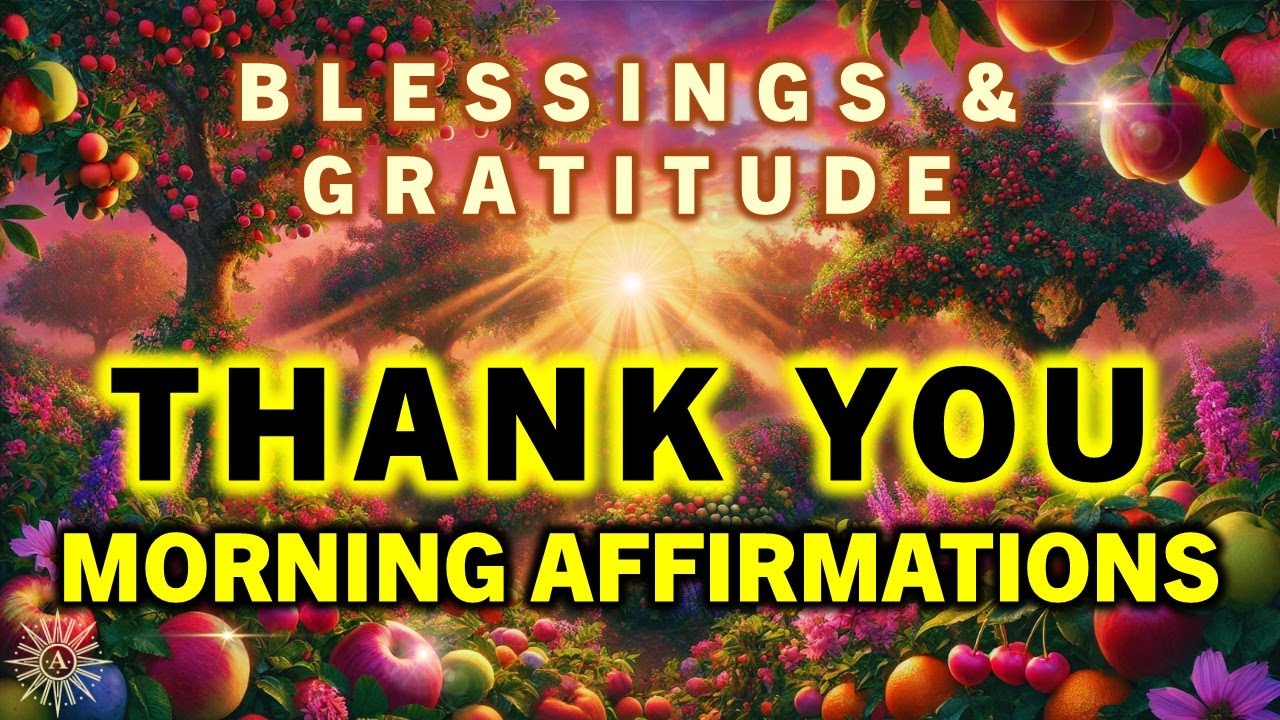 THANK YOU | Positive Affirmations for Gratitude & Self Love | Morning ...