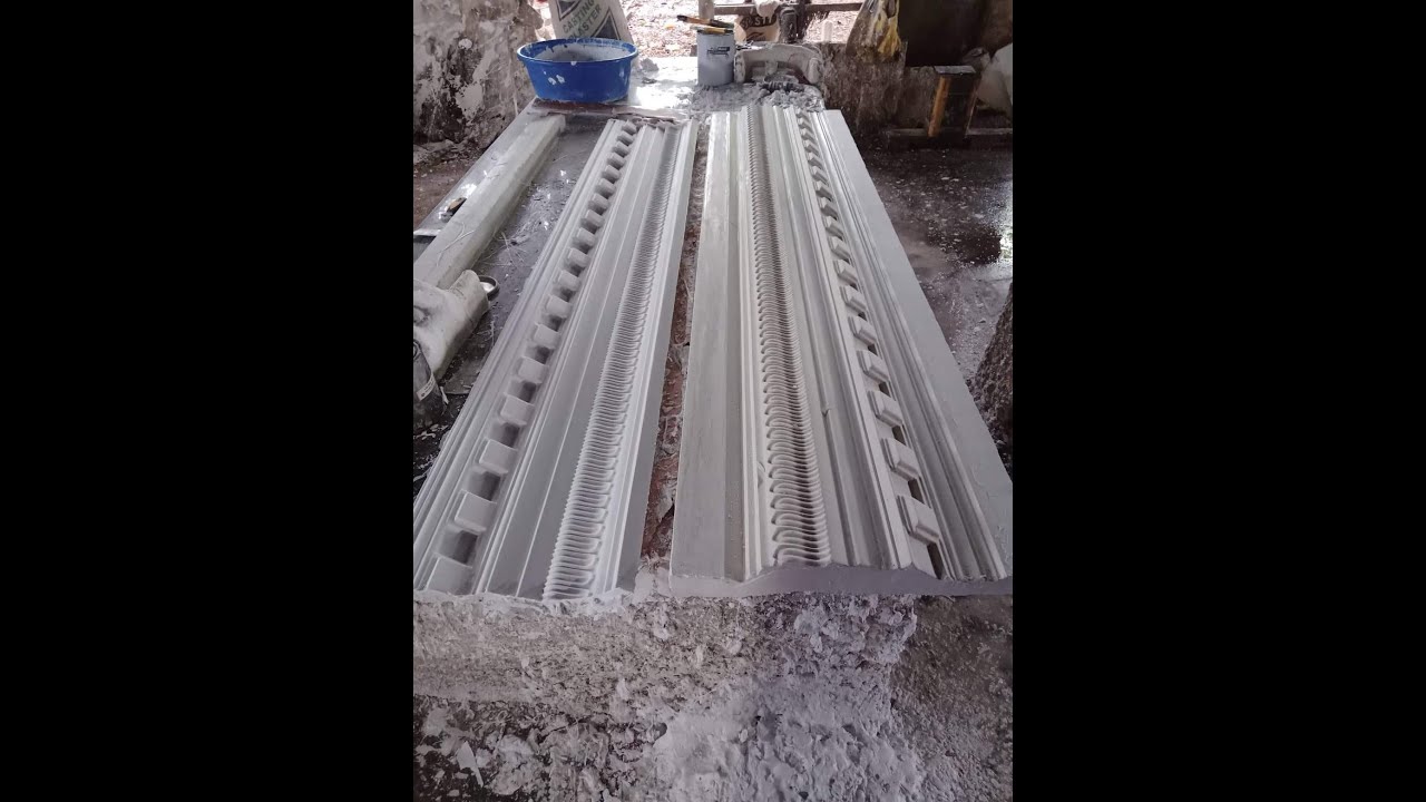 Gypsum Cornice Moulding - YouTube