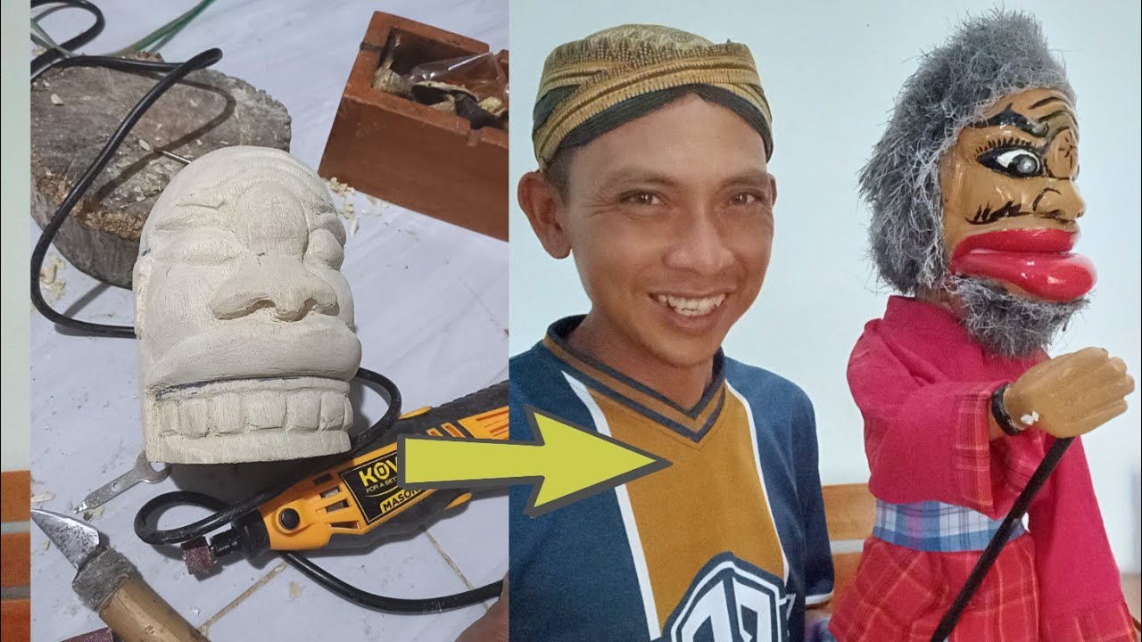 Membuat wayang golek buta jabrig/ buta calawak , (seni sunda budaya ...