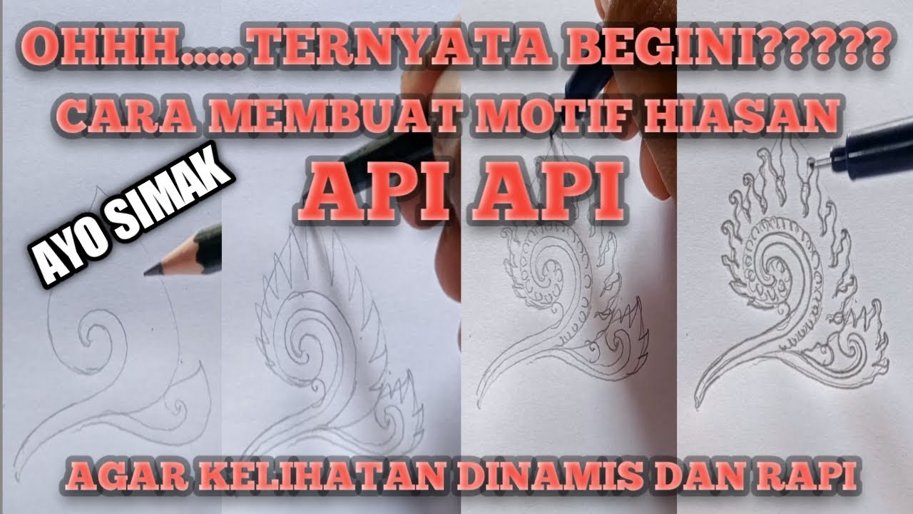 Bogix Pejaten : INILAH CARANYA AGAR MOTIF UKIRAN API API JADI TERLIHAT ...