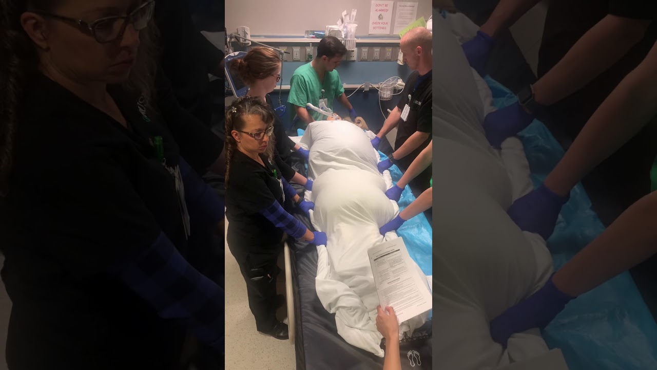 Manual Prone positioning for patients with ARDS - YouTube