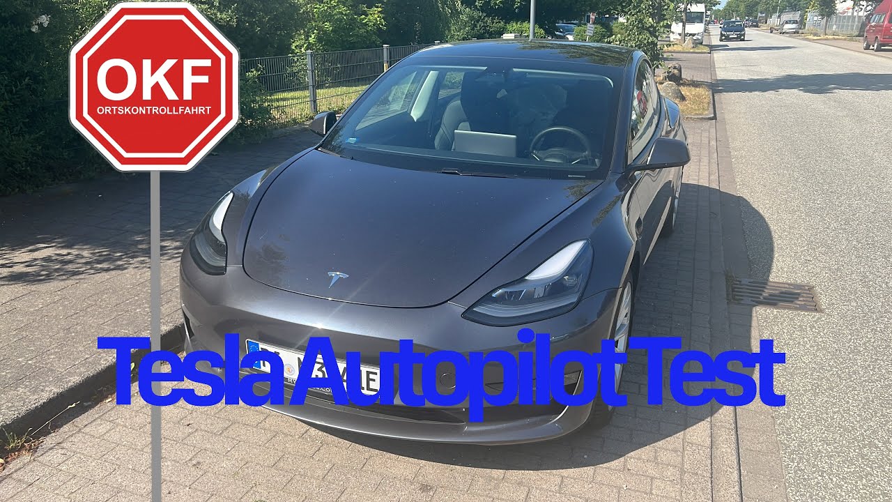 Tesla Model 3 Autopilot Test - YouTube