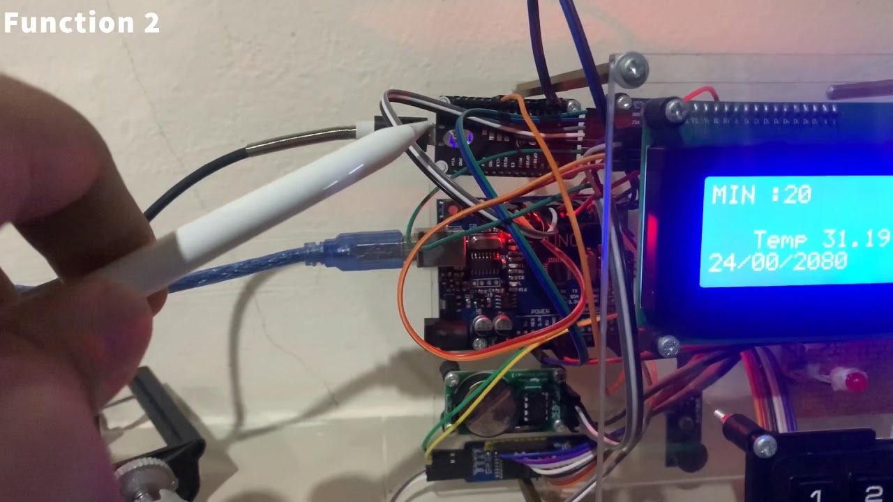 เครื่องวัดอุณหภูมิตู้ยาอัจฉริยะ Mini Project Microcontroller ...