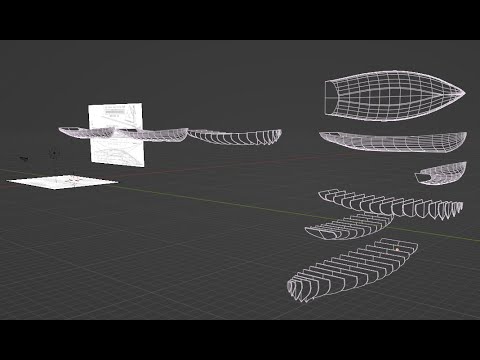 Melonseed sail boat design in Blender - YouTube