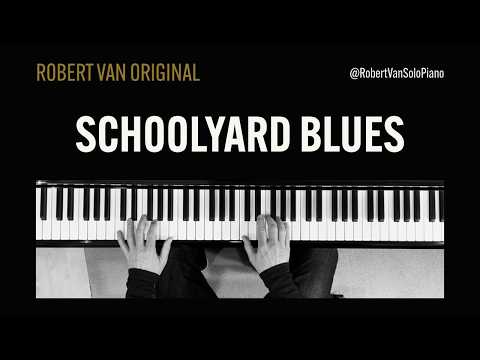 Schoolyard Blues (Robert Van) - 12 Bar Blues Shuffle in C - Piano Licks - Chicago Blues 