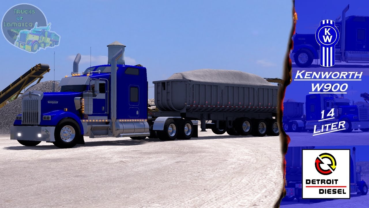 Custom Kenworth W900 - Zeemods 14L Detroit Diesel - American Truck ...