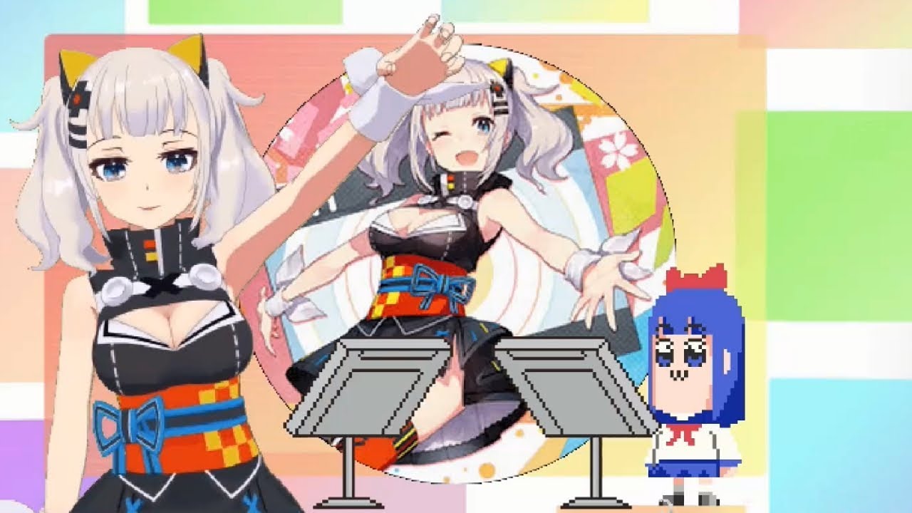 ℒ琳各 ピピ美 [ポプテピピック] VS 輝夜 月 [VTuber]【MUGENバトル】 - YouTube