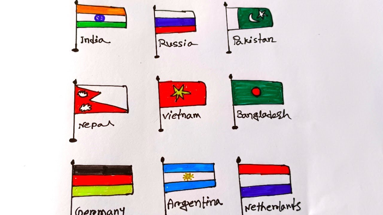 9 National Flag Drawing/Independence day flag drawing/Republic day ...