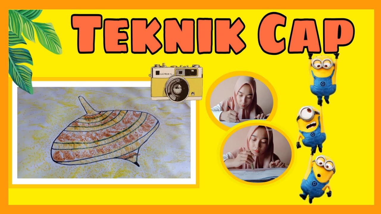 Cara membuat karya seni rupa Dwi Matra dengan Teknik Cap - YouTube