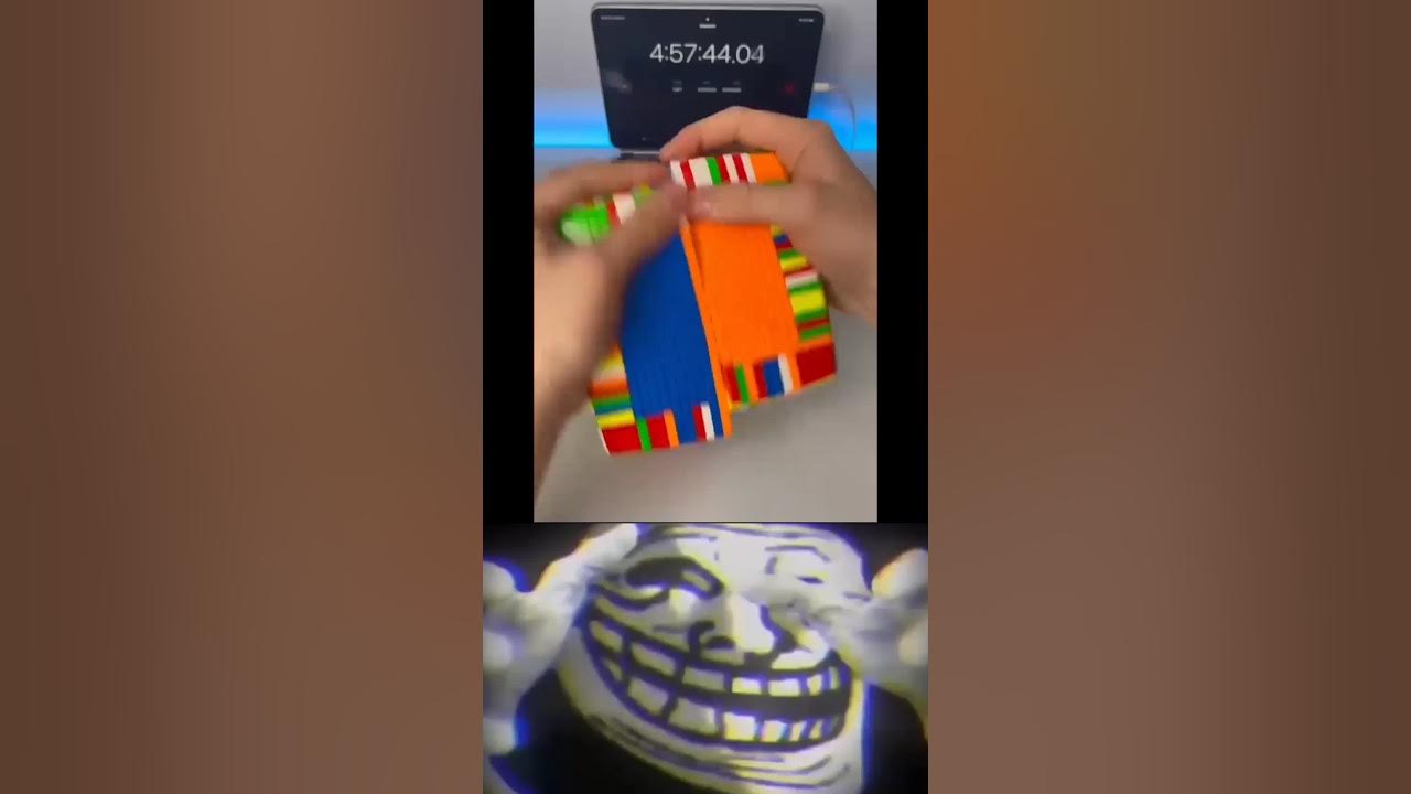 Solving a 21×21 Rubik's cube #rubikscube #viral #cubing #cube - YouTube