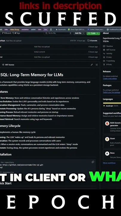 Drift Johnson's AI Brain Storing Memories in SQLite on GitHub [95] - YouTube