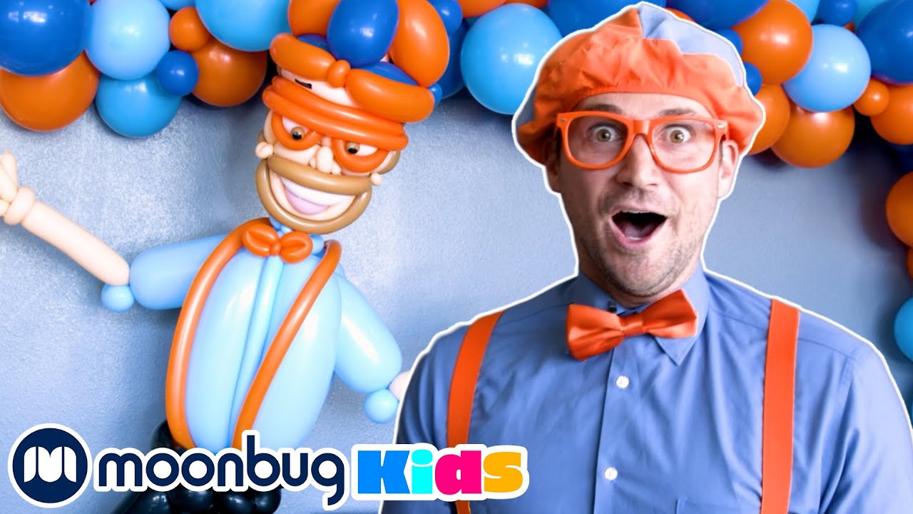BLIPPI Visits the Balloosionist - Learn Rainbow Colors With Blippi ...