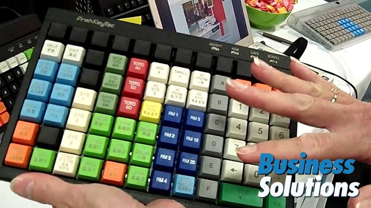 PrehKeyTech Shows Grocery Keyboards At RetailNOW 2013 - YouTube