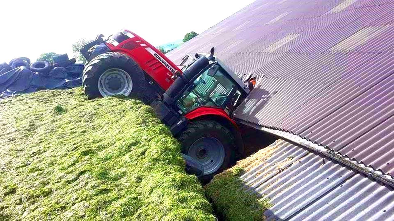 Incredible Farm Machinery Tractor Hay Transportation Milking Cows Calf ...