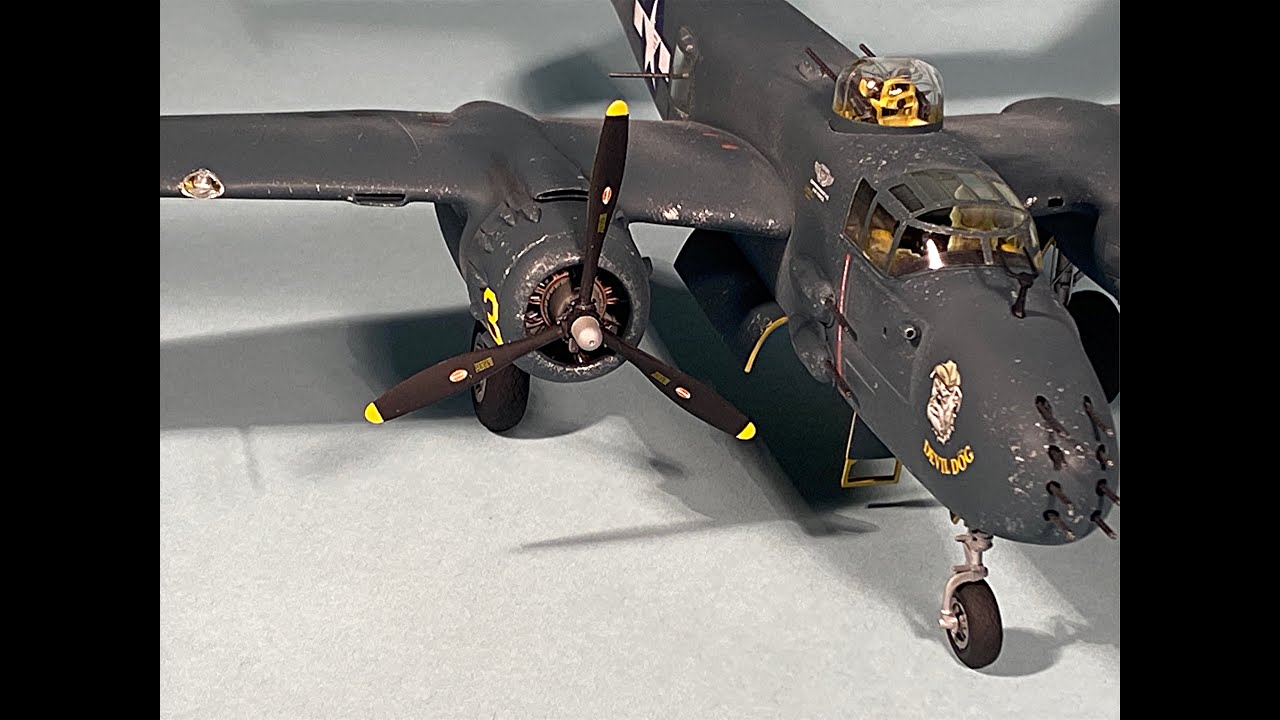 R-2600 radial engines 3D printed for the Revell 1/48 scale B-25J ...