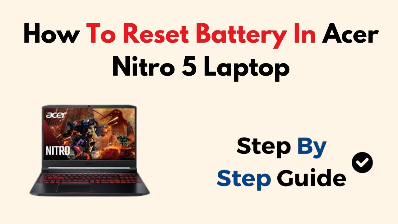 How To Reset Battery In Acer Nitro 5 Laptop - YouTube
