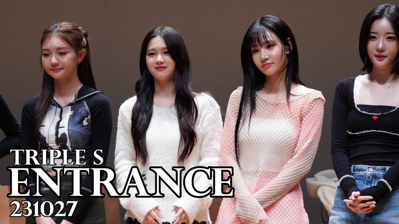 231027 TripleS 트리플에스 EVOLution Entrance Fansign 팬싸인회 - YouTube