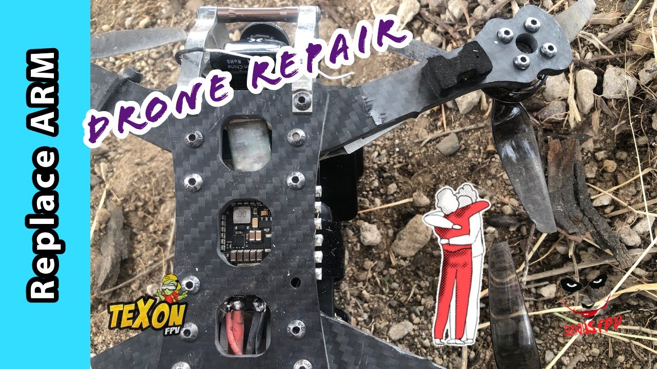 FPV Repair | Reemplazo de un brazo roto | Drone racer | FPV freestyle ...