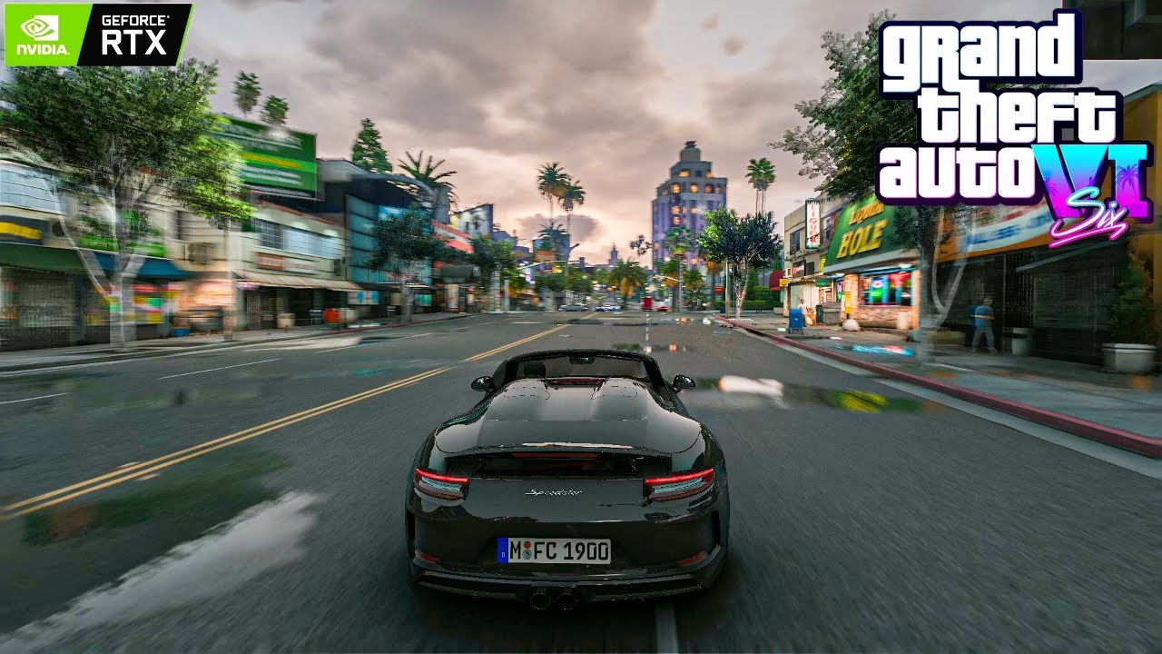 Porsche Speed Test | Photo Realistic GTA 6 Graphics Mod - YouTube