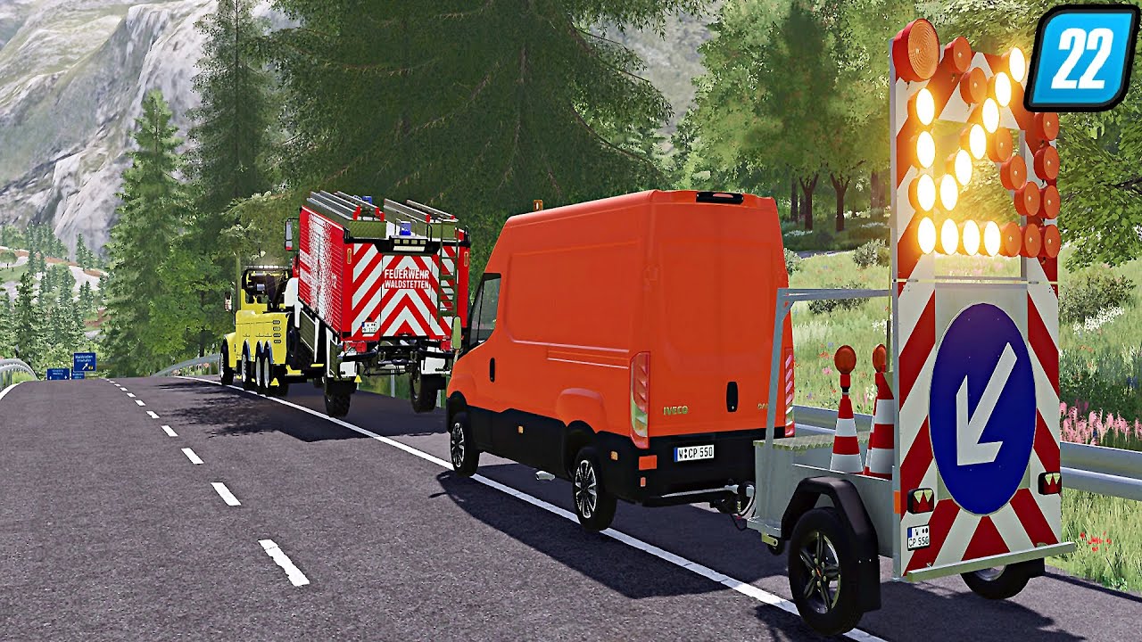 LS22 - Feuerwehr auf Autobahn abgeschleppt 🚒 - YouTube