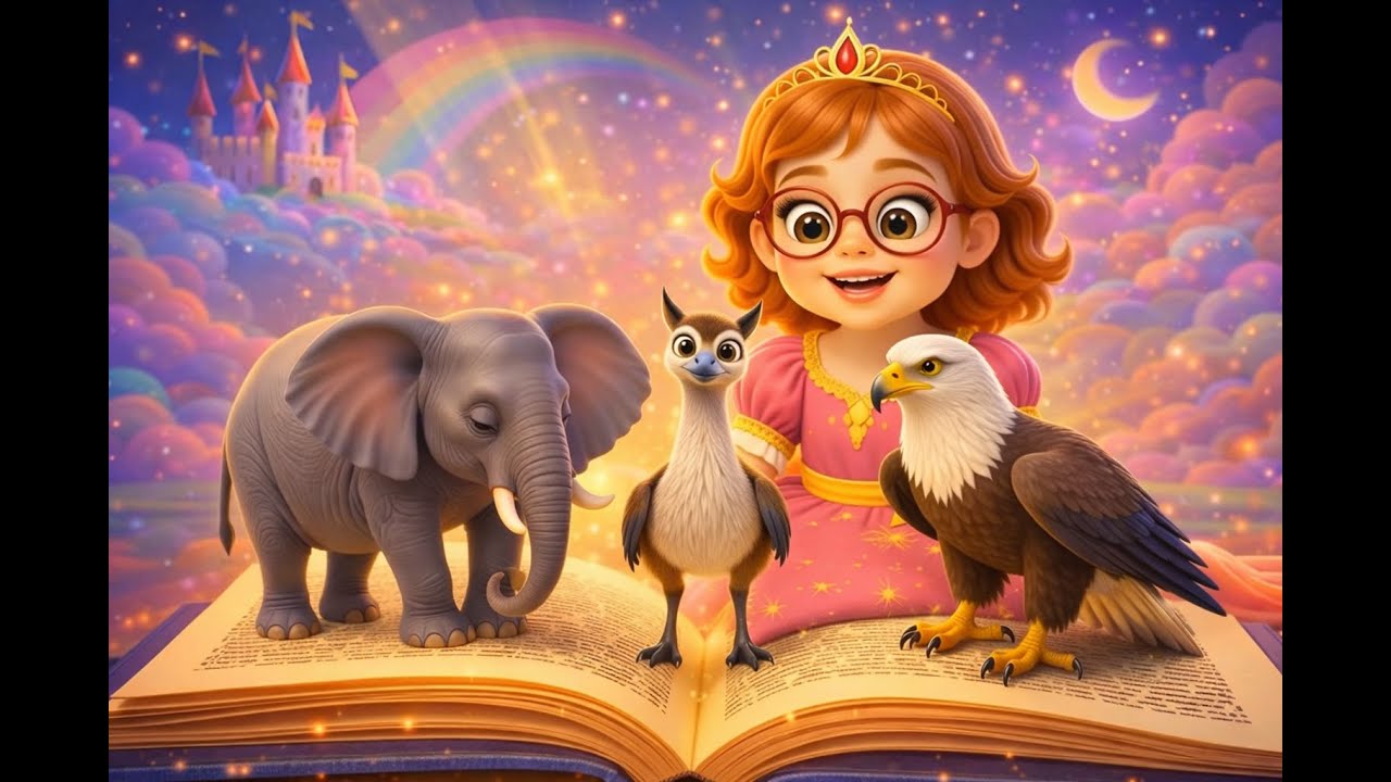 Vowels Song Adventure | A E I O U with Elephant, Unicorn & Cat ...