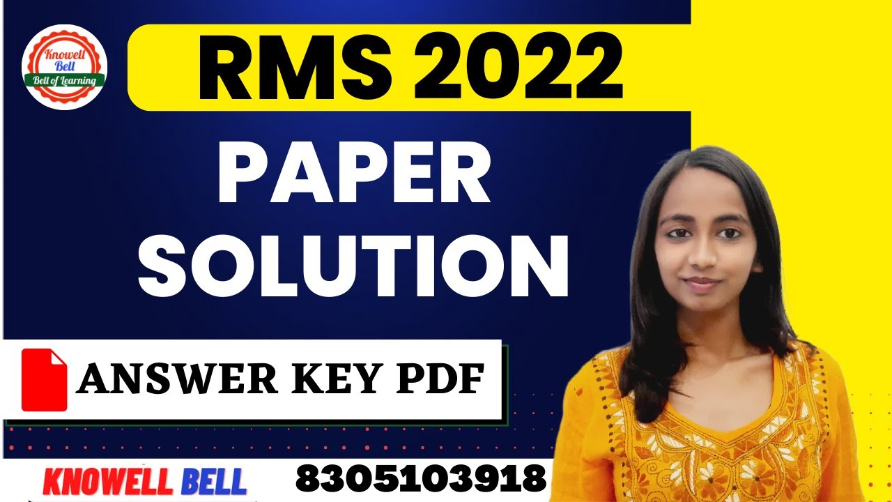 RMS 2022 Class 6 Paper Solution | Rashtriya Military School | Knowell ...