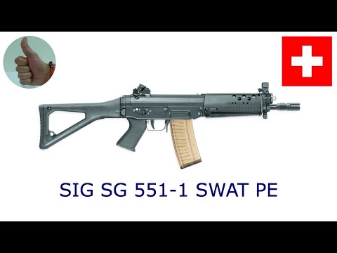 SIG SG 551-1 SB SWAT PE (Privat Einzelschuss), (.223 Remington/M193 Ball)