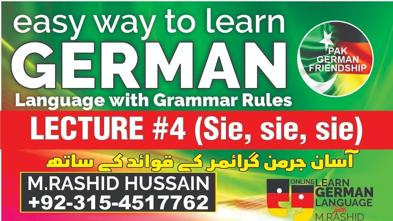 Mastering 'Sie' in German: Meaning, Pronunciation & Examples" - YouTube