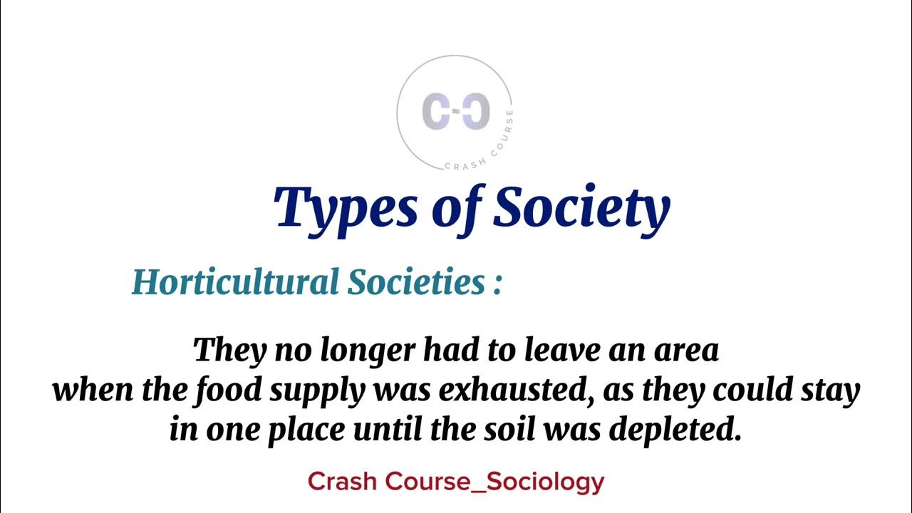 the early types of societies | types of societies | types of society in ...