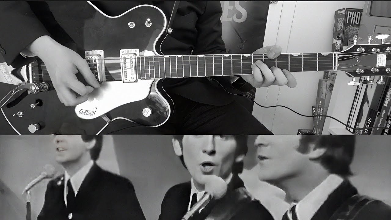 The Beatles - Complete Ed Sullivan Show Lead Guitar Cover - George ...