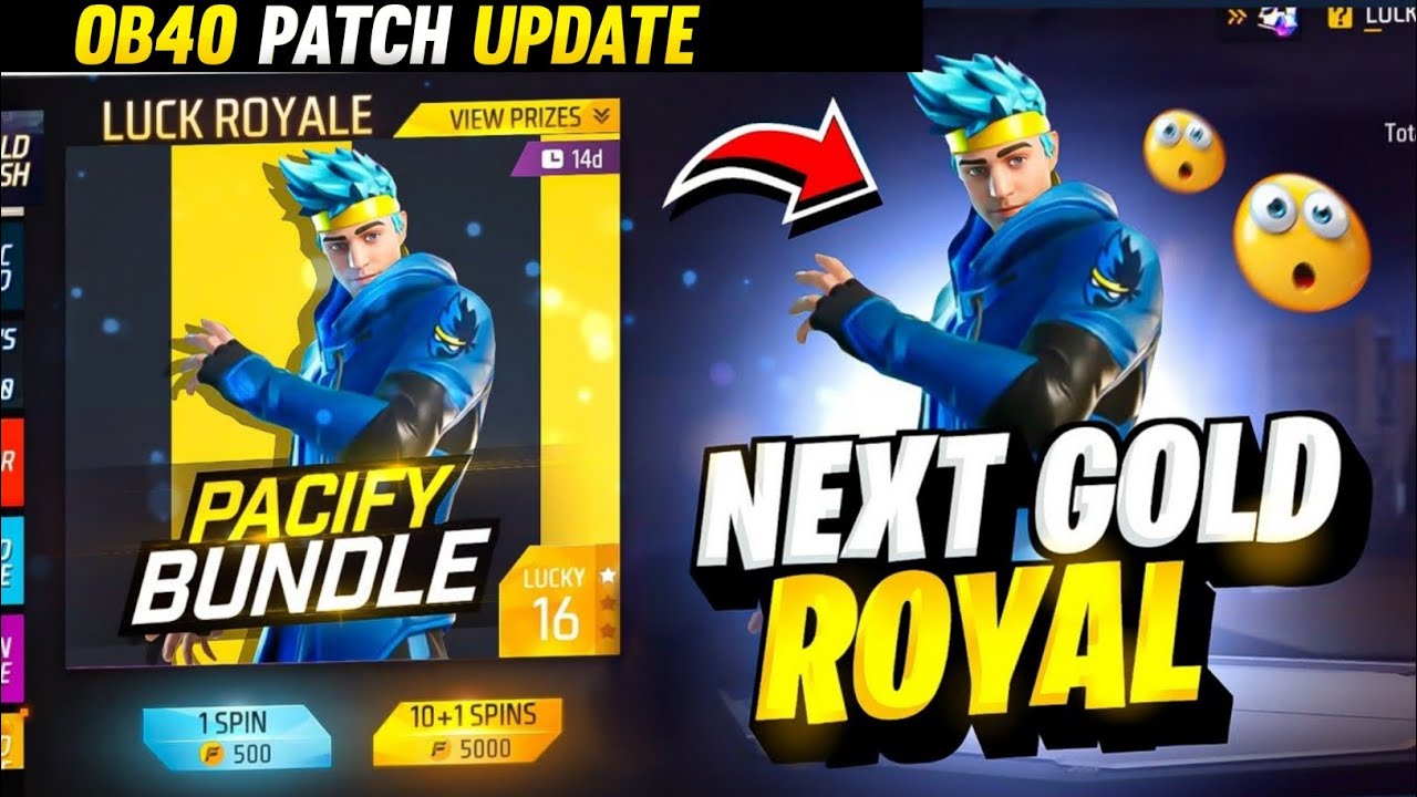 OB40 New Gold Royale Bundle | Free Fire New Update | Free Fire OB40 ...