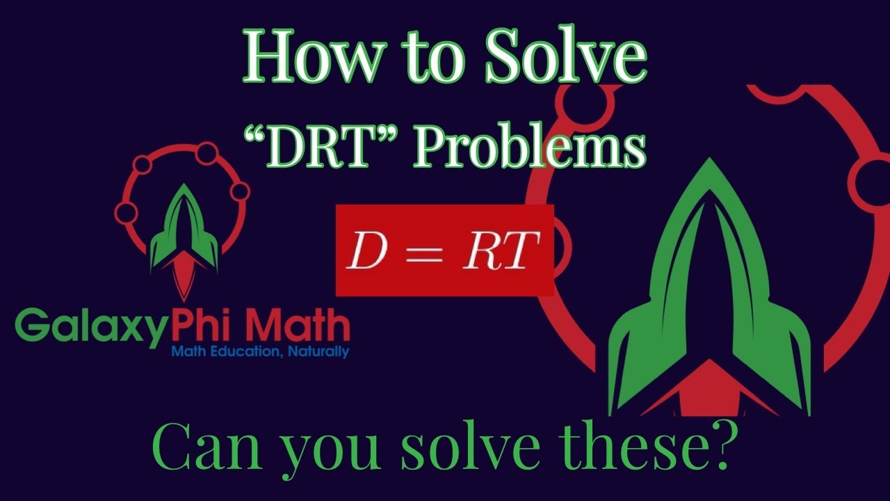 How to Solve DRT Word Problems 🚄🚗 - YouTube