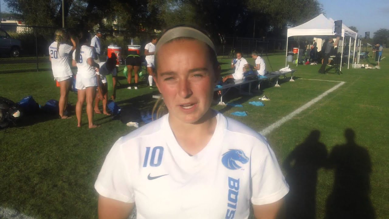 Boise State Soccer: Kelli Drobney Postgame at Idaho - YouTube