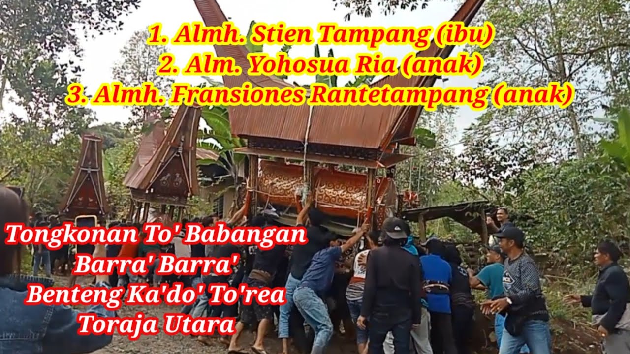 3 Jenazah Dalam 1 Upacara Rambu Solo' (Pemakaman) di Toraja - YouTube
