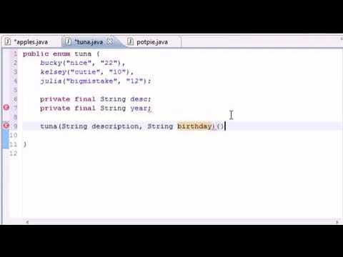 Java Programming Tutorial 44 Enumeration - YouTube