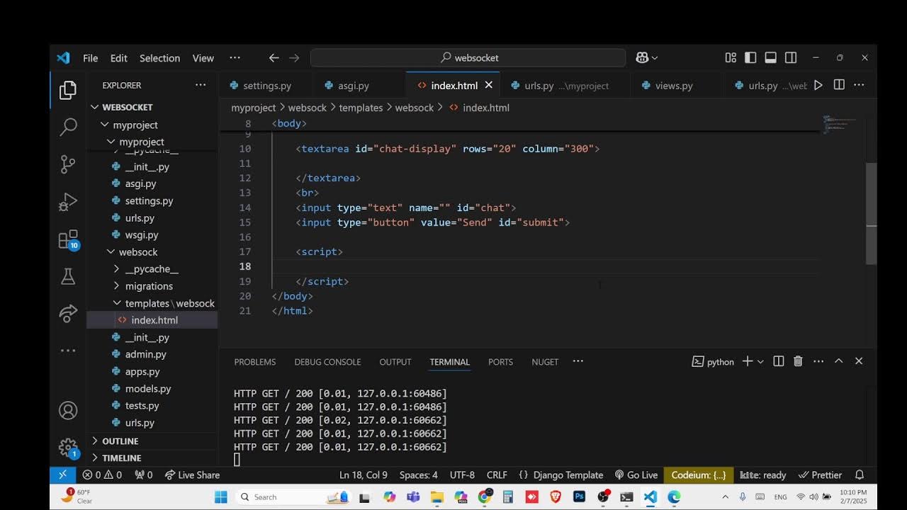 Let's learn about websockets in django - YouTube