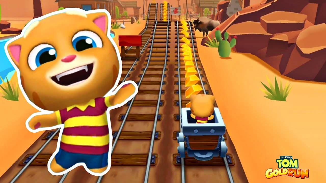 Talking Tom Gold Run - Ginger - Full Screen - LILU Gameplay (Android ...