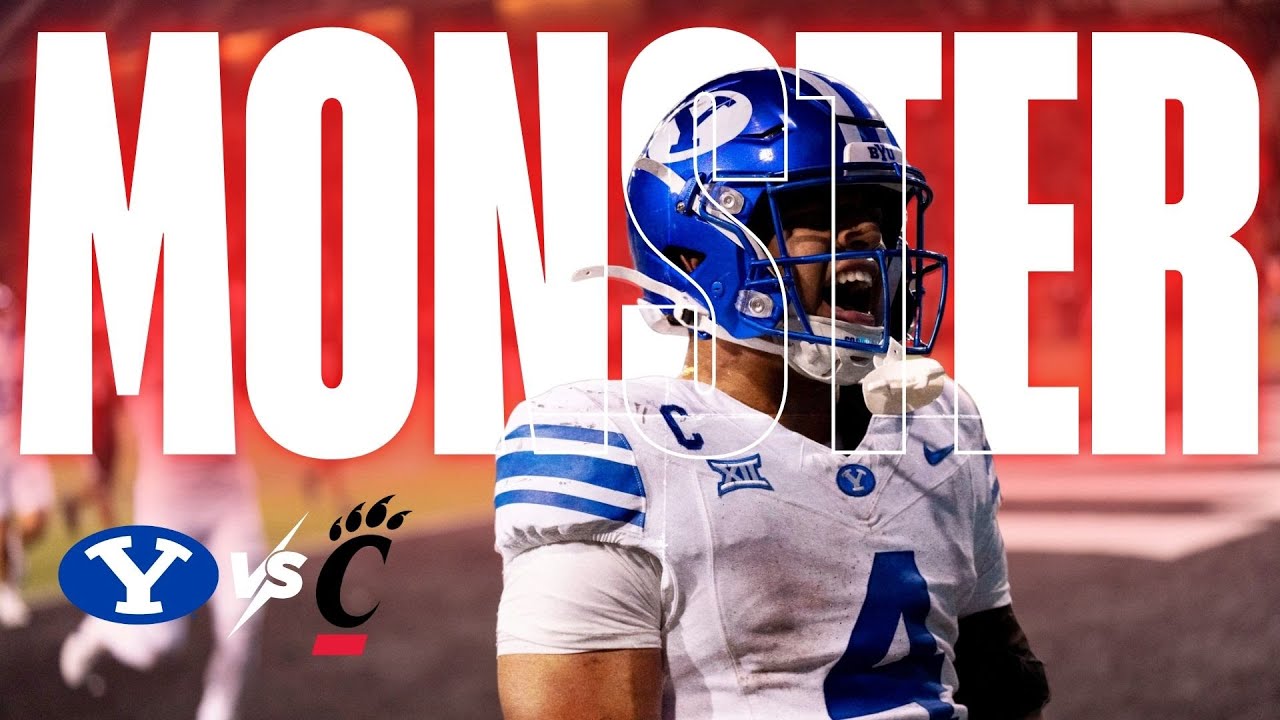 BYU Tops Cincinnati, Keeps Big 12 Title Run Alive!! - YouTube