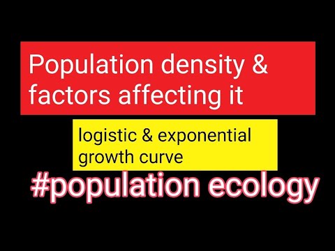 Population density & factors affecting population density|| logistic ...