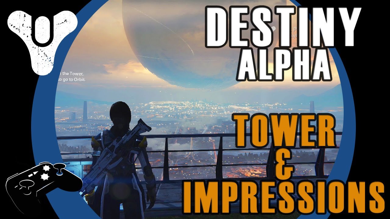 Destiny Alpha Part II: The Tower, Gunsmith and Armory - YouTube