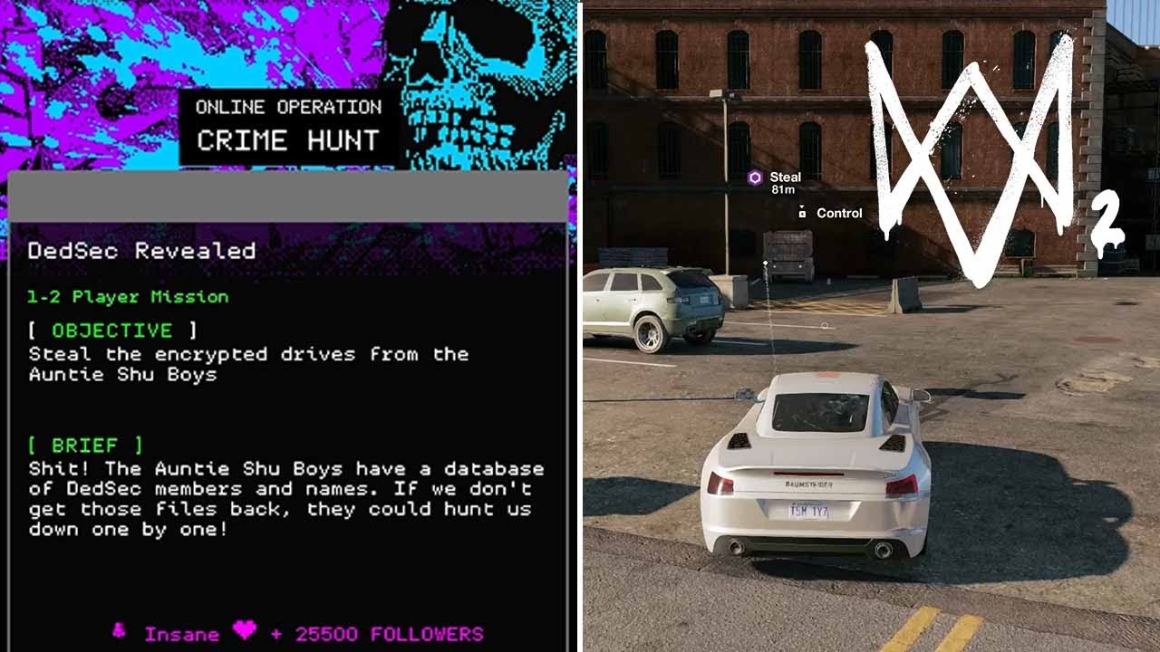 Watch Dogs 2 - Crime Hunt #1 (Online Operation) - YouTube